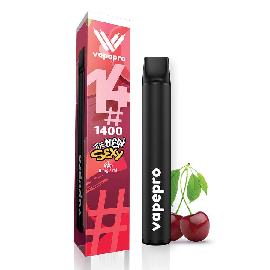 Vapepro Vape 800 0% jednokratni PUFF POD #14 Naughty Cherry