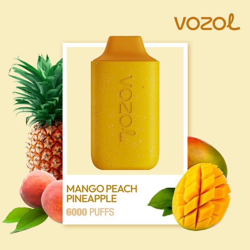 Vozol Star 6000 5% jednokratni PUFF POD Mango Peach Pineapple Vozol Star 6000 5% jednokratni PUFF POD Mango Peach Pineapple